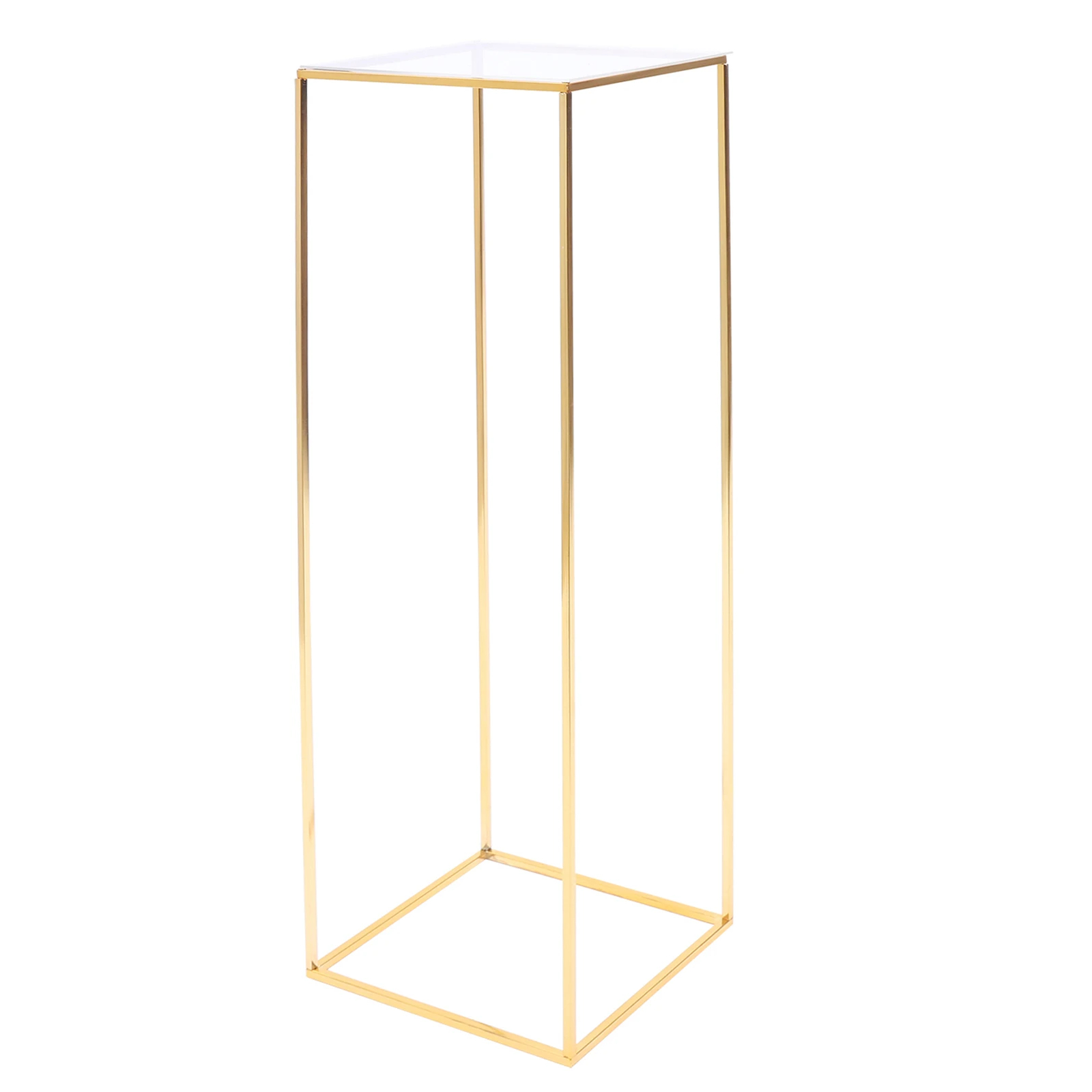 Socle statue colonne en métal doré • Statue design