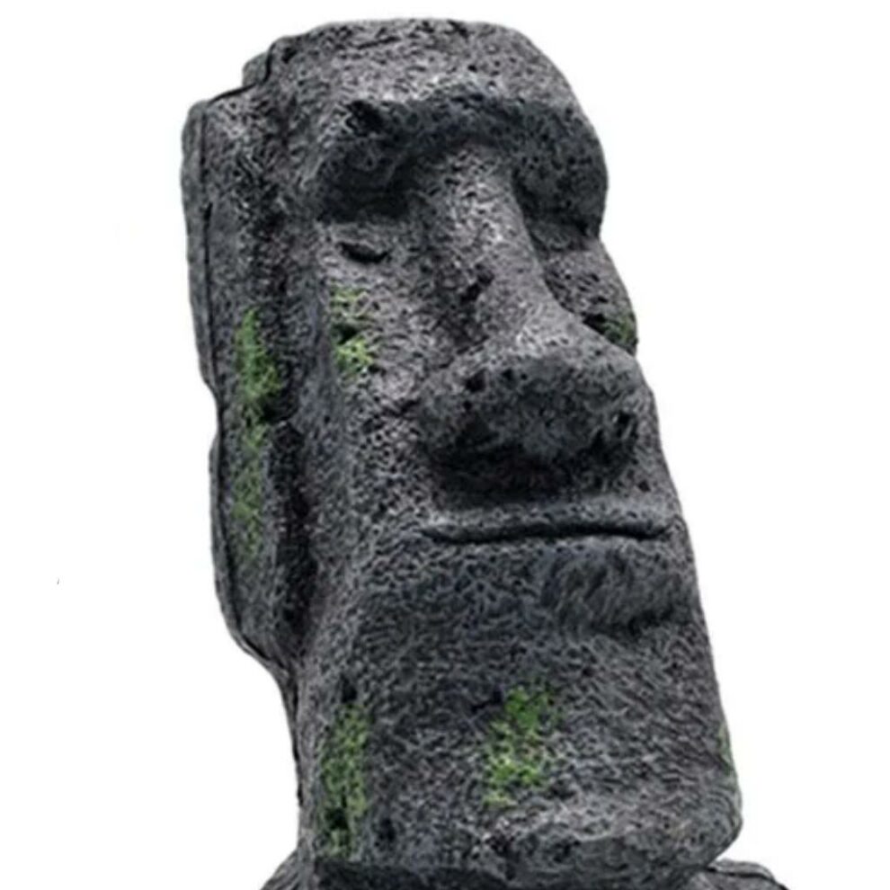 Statue Moaï de l'île de Pâques tête grise • Statue design