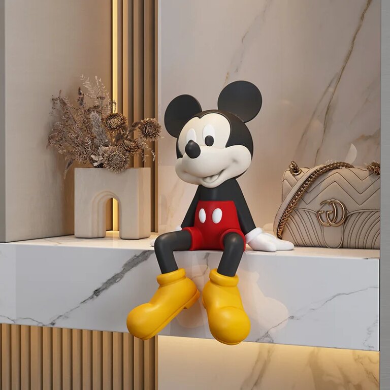 Statue de Mickey Mouse posture assise • Statue design